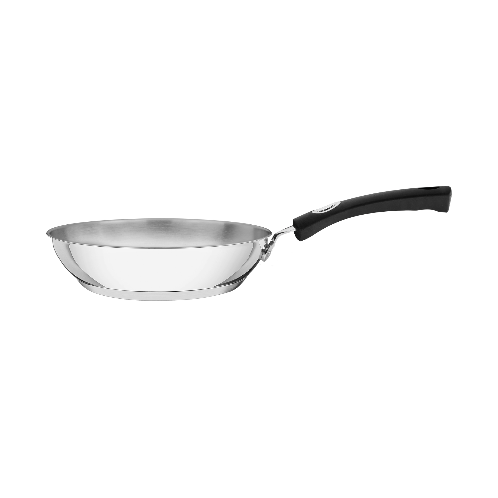 Tramontina Solar Silicone 20cm Frying Pan, 18/10 Stainless Steel, Indu